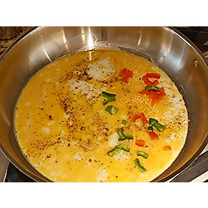 USA Pan Cookware 5-Ply Stainless Steel 8 Inch Sauté Skillet, Oven and Dishwasher Safe, Made in the USA