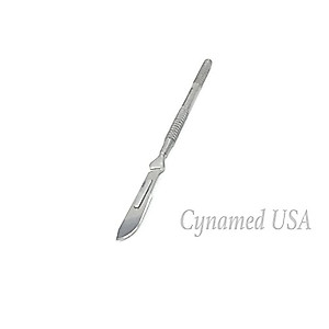 1 Round Scalpel Handle German Stainless No. 4 + 5 Sterile Surgical Blade No.22