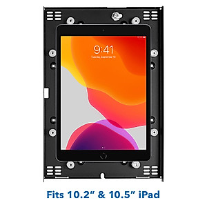 Mount-It! Anti-Theft iPad 8 Wall Mount | Locking iPad 10.2 Wall Kiosk | Security iPad 10.2 Enclosure for 8th Generation iPad 10.2 inch or 10.5 iPad Pro (MI-3772B_G8)