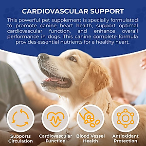 Kea Pets Doggie Condiments Cardiovascular Supplement for Dogs - Natural Dog Supplement Powder for Canine Heart Health and Performance