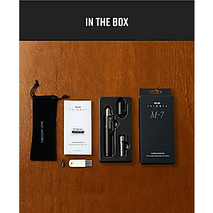 KAWASAKISEIKI M-7 Nose Hair Trimmer – Multifunctional Nose, Ears and Eyebrows Hair Trimmer for Men with Nickel Sterilized Coating and Self-Cleaning Water Resistant Design – Travel Pouch Included