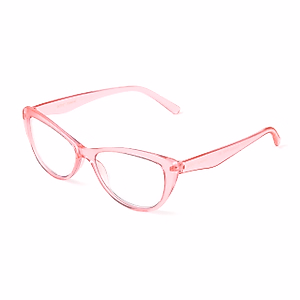 Betsey Johnson Womens Yara Blue Light Glasses Reading Glasses, Crystal Pink, 40mm US