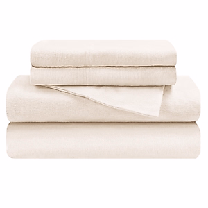SUPERIOR Flannel-SH Sheet Set, Full, Ivory