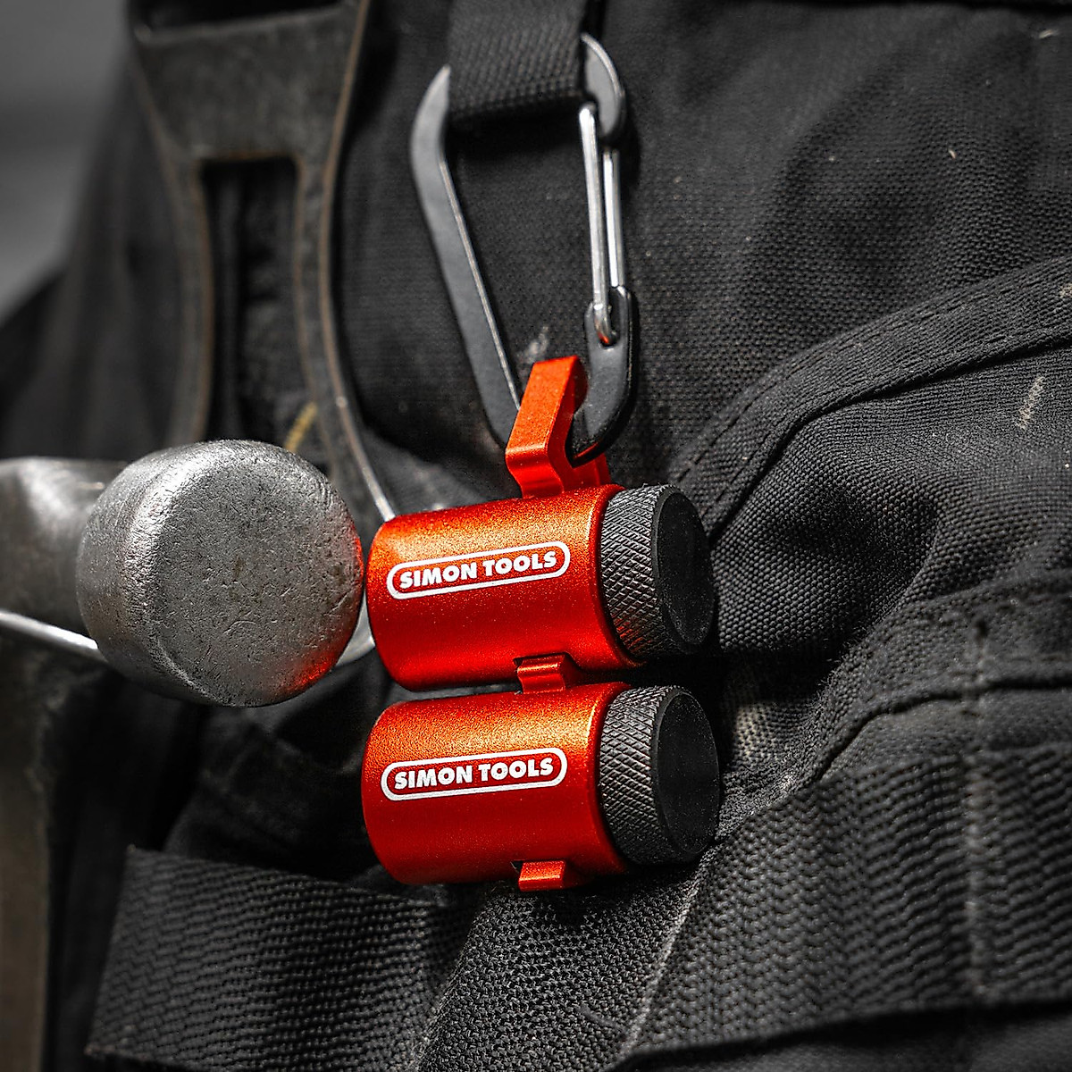 Simon Tools - Stair Gauges for Framing Square | Extra Tall 𝗡𝗼𝗻-𝗦𝗹𝗶𝗽 Framing Square Stops with Holder, Framing Tools for Speed Square