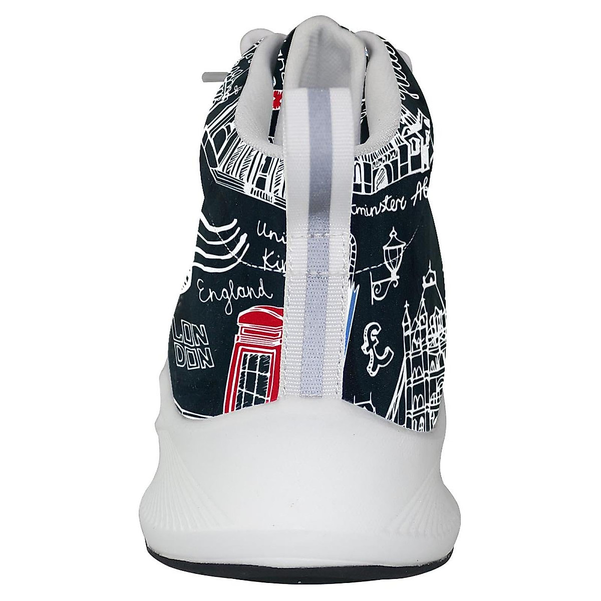 England London Symbols Black Mens Shoes Athletic Running Shoes Lightweight Sneakers Walking Gym Shoes