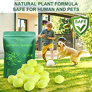 runhaze 20 Pack Snake Away Repellent for Yard Powerful Be Gone Defence Pet and Children Safe Ball for Outdoors Lawn Garden Camping Fishing Home Indoors Control