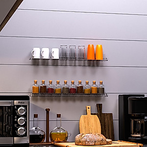 Cq acrylic Clear Floating Bookshelf for Kids Room,15" Invisible Wall Mounted Hanging Book Shelves, U Modern Picture Ledge Display Toy Storage Vinyl Record Wall Shelf,Pack of 6