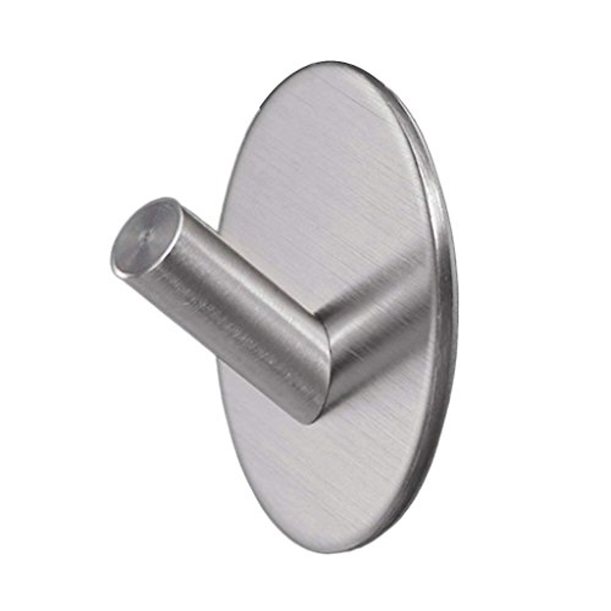 Vpang 4 Pcs Stainless Steel Adhesive Hooks Heavy Duty Wall Hooks Sticky Hanger for Kitchen Bathroom Office Garage (Type 5)