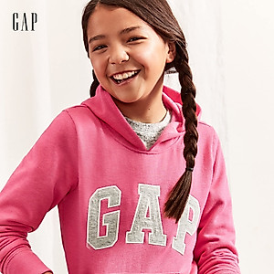 GAP Baby Girls Logo Hoodie Sweatshirt, Pink Jubilee Nylon on, XX-Large US