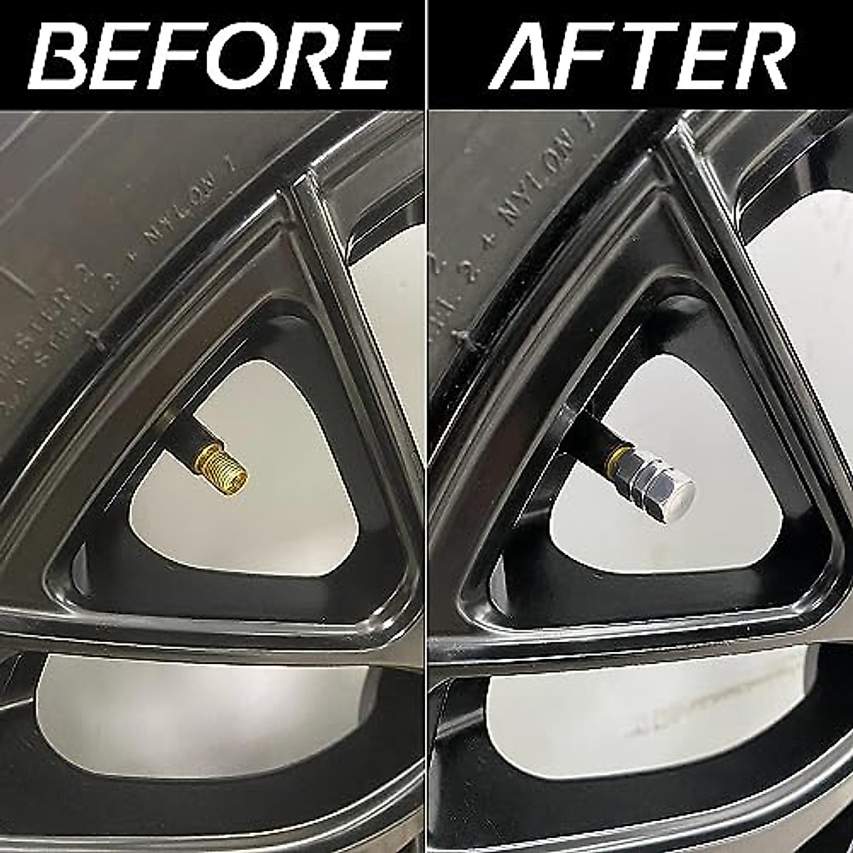 Car Tire tire Valve Cap Valve stem Cover, 12PCS Valve stem Cap,for Automobiles, SUV, Motorcycles, Bicycles, and Trucks, Universal tire Valve stem Cap (Silvery)