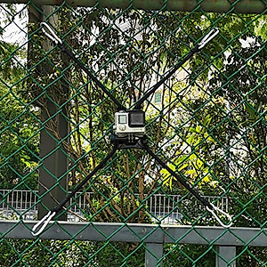Action Camera Chain Link Fence Mount for Gopro Action Cameras - Ideal Backstop Camera Mount for Recording Baseball,Softball and Tennis Games
