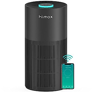 Air Purifiers for Home Bedroom Office, 20dB Quiet H13 True HEPA Filter Airpurifier, Air Cleaner Large Room, Remove 99.99% Dust Bacteria Viruses Smoke Mold Allergies Pet Hair Dander Pollen,WiFi Control