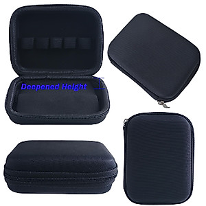 Vape Case, Wolfteeth Smell Proof Case, Vape Holder, Vapor Carrying Case, Vape Pen Holder, Smell Proof Stash Box Travel Storage Bags, Birthday Gifts for Men Friend Black (Empty Case Only)