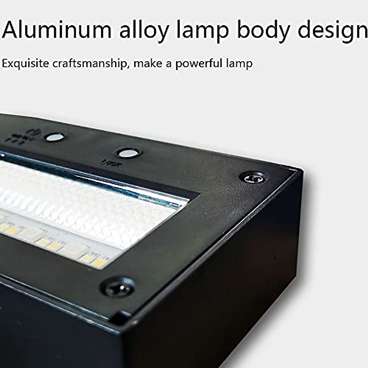 Kangl Solar Outdoor Waterproof Wall Lantern,LED Aluminum Rectangle Up and Down Free Wiring Lights,Home Garden Dimmable Light,for Garage Front Porch Doorway Patio