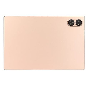 Naroote Octa Core Tablet, 8MP Front 13MP Rear Camera 100‑240V 8GB RAM 128GB ROM 5G WiFi 10.1 Inch HD Tablet Gold for Entertainment (US Plug)