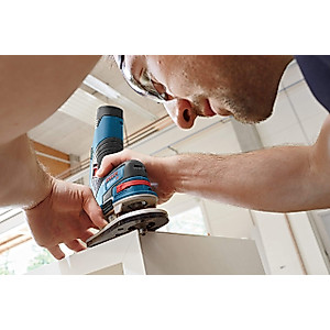 Bosch 12V Max Palm Edge, 13000 RPM EC Brushless Motor, Bare Tool Router with Cordless Convenience, Depth-Adjustment System (Renewed)