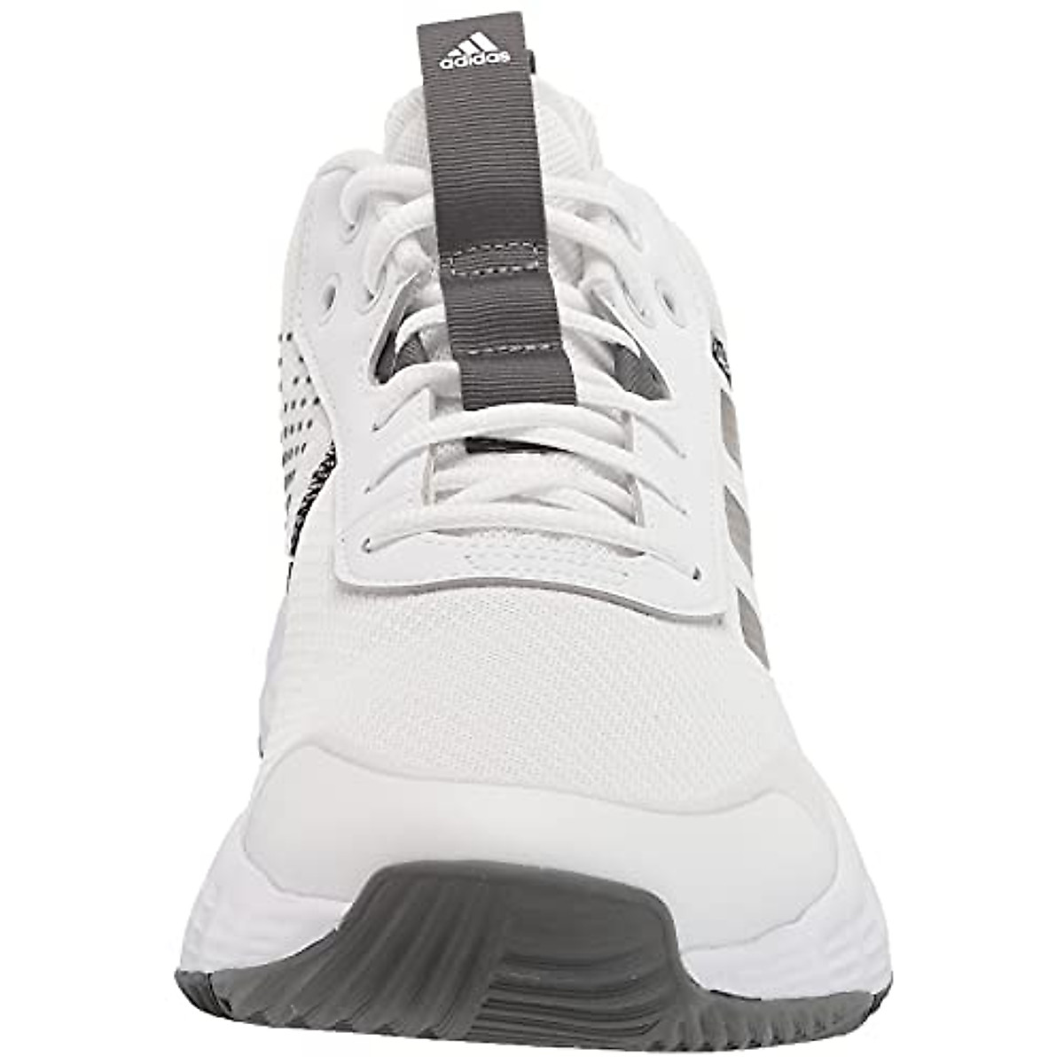 adidas Men's Own The Game 2.0 Basketball Shoe, White/Black/Grey, 10