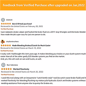 vbaxy Brake Bleeder Hose- One Way Check Valve Tube Bleeding Tool Kit for Motorcycle Clutch