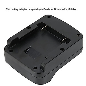 Battery Adapter, Power Adapter Lithium Battery Converter for Bosch to for Metabo 18V Lithium Battery Power Tool Power Adapter