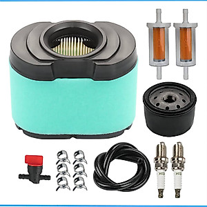 Fremnily Compatible with 792105 Air & Foam Pre Filter, Durable MIU11515 Air Cleaner with Oil Filter, Extended Life Series Engine 407777 445877 GY21057 Air Filter for D160 D170 Z425 LA165 Lawn Mower