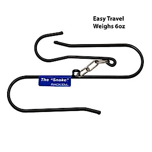 Rack'Em Wader Boot Hanger for Fishing Waders - Boots - Shoe Dryer - Footwear Storage Rack – The Snake 1 Pair Hanging Hook – Heavy Duty