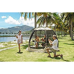 ULTICOR Canopy Outdoor Screen Tent – Instant Pop-up Screen Room Tent – Large Screen House – 4-6 Person Gazebo Canopy Tent for Picnics, BBQ, Parties, Patio & Camping, Not Waterproof (10 x 10)