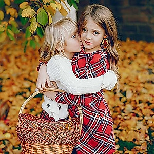 Thanksgiving Fall Earrings for Women Beaded Maple Leaf Pumpkin Turkey Earrings Handmade Gobble Drop Dangle Earrings Autumn Fall Gifts Holiday Party Accessory (Style C)