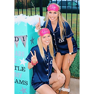 Women Short Sleeve Sleepwear Button Down Loungewear Soft Summer Pjs Shorts Set Navy Blue XXL