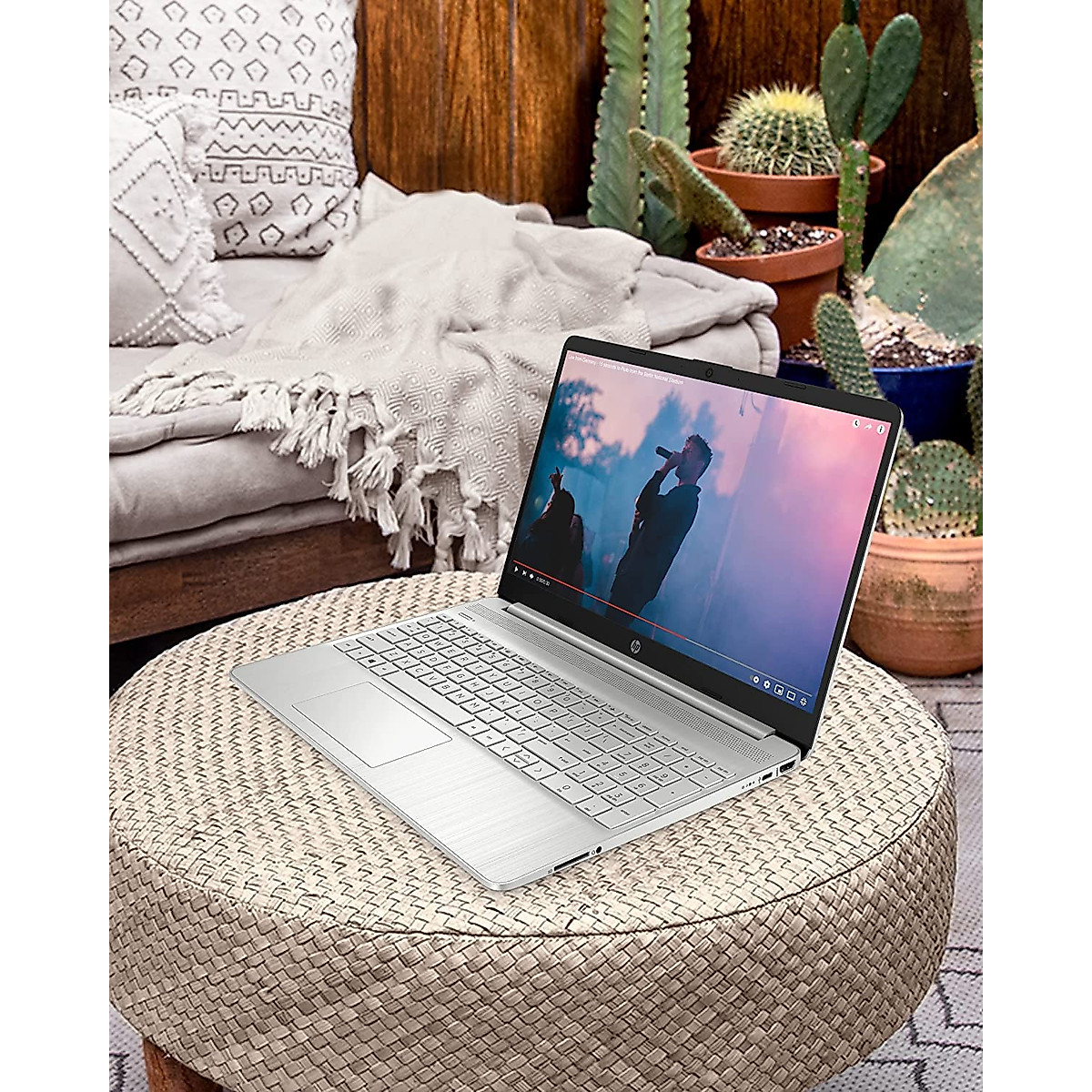 HP 15 Laptop, 15.6" HD Display, 11th Gen Intel 2-Core i3-1115G4, Intel Iris Xe Graphics, 16GB RAM 1TB SSD, Bluetooth, Webcam, WiFi, HDMI, Windows 11 Home in S Mode, Natural Silver