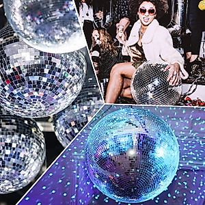 PP OPOUNT 4720 PCS Disco Ball Tiles, 5 x 5 mm Self-Adhesive Mirror Tiles for DIY Disco Balls, Mini Glass Tiles for Art Collage, Indoor Outdoor Craft Decoration(Silver)