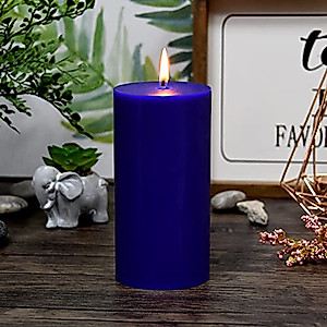 Zest Candle CPZ-088 Candle, Blue Size: 3" Diameter x 6" H