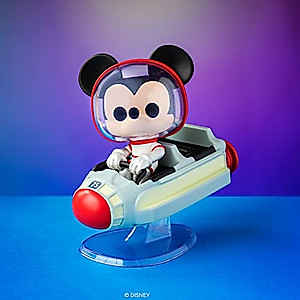 Funko POP Ride Super Deluxe Disney: Walt Disney World 50th - Mickey at The Space Mountain Attraction, Multicolor, Standard, (45343)