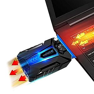 Eborsi New Portable Mini External Vacuum Air Extracting USB Laptop Cooling Pad CPU Cooler Fan for Notebook Laptop PC, No Installation is Required