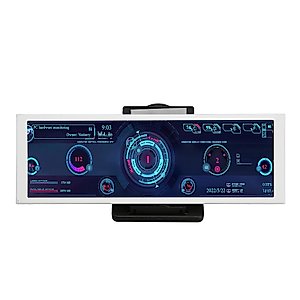 7.9 Inch CPU Hardware Temperature Monitor External Expansion Display, IPS CPU GPU SSD Data Temperature Monitor Panel for PC ARGB Computer Case Secondary Screen