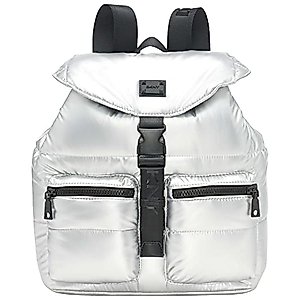 DKNY Avia Backpack, Silver/Black
