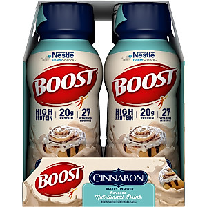 BOOST High Protein Nutritional Drink (Cinnabon, 6 count (Pack of 2))