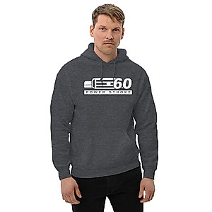 Aggressive Thread Power Stroke 6.0 Powerstroke Diesel Truck Hoodie Sweatshirt Dark Heather