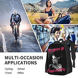 POZOLD Bride Of Frankenstein Laptop Backpack Large Capacity Backpack Outdoor Travel Wear Resistant Lightweight Unisex Casual Fashion Bookbag