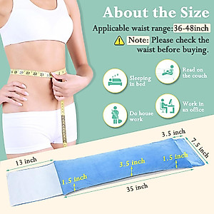 KAVIL Lumbar Support Pillow for Sleeping Lower Back Sciatic Nerve Pain Relief Lumbar Roll for Office Chair & Bed Body Pain Relief Side Sleeping Lumbar Cushion for Sciatica, Herniated Disc, Scoliosis