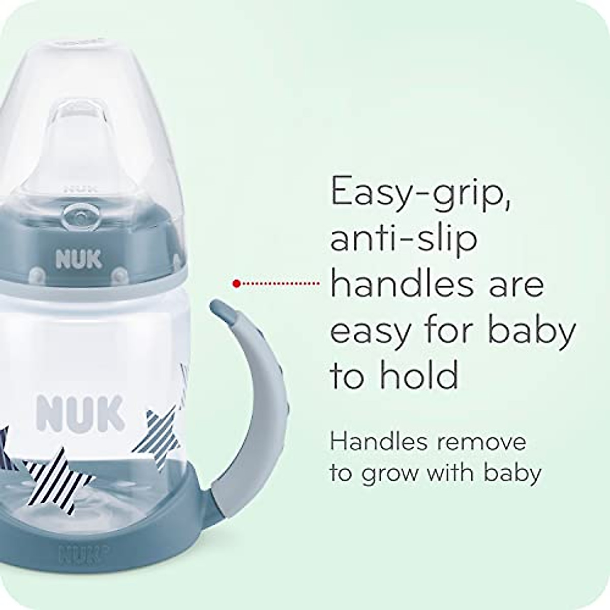 NUK Learner Cup, 6+ Months, Timeless Collection, Amazon Exclusive, 5 Oz, Pack of 2