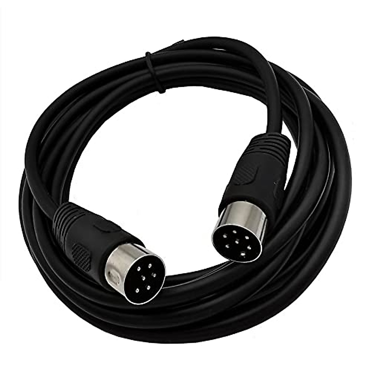 6-Pin DIN MIDI Extension Cable, Dafensoy 6-Pin DIN MIDI Male to Male Adapter Extension Cable, for MIDI Keyboard, Keyboard Synth,MIDI Guitar and Other Music Gear (1.5M/5Ft)