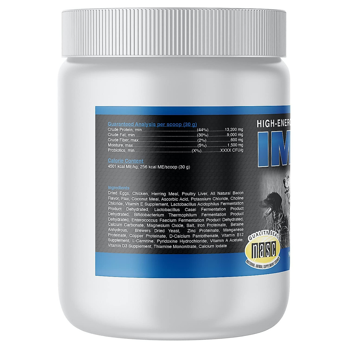 Annamaet Impact – High-Energy Dense Nutrition Supplement for Dogs – Helps Support Healthy Weight in Canine Athletes, Post-Surgical Dogs and Dogs with Fast Metabolism - 1 lb