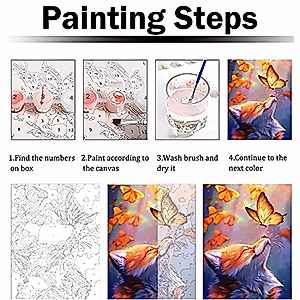 Aestalrcus Large Paint by Number for Adults, Acrylic Adults Paint by Numbers Kits on Canvas, 16x24 inch Large Size Painting by Numbers for Adults and Beginners for Home Wall Decoration and Gifts