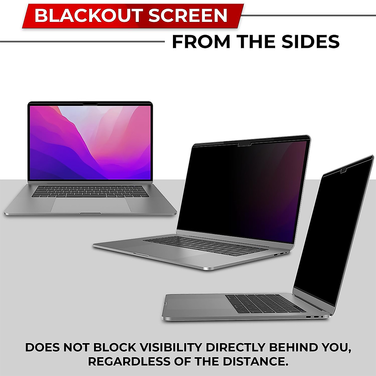 SightPro Magnetic Privacy Screen for MacBook Air 13 Inch (2018, 2019, 2020, 2021, M1) Removable Laptop Privacy Filter Shield and Protector