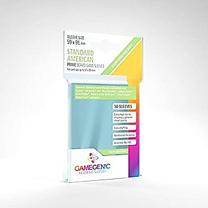 10 Packs Gamegenic Prime Board Game Sleeves 50ct Standard American Size Card Sleeves Display Case