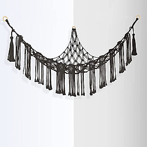 Exercise Ball Holder,Corner Hanging Storage Net or Hammock for Fitness Ball,Balance Ball Organizer, Yoga Ball Rack,Pregnancy Stability Ball Swiss Balance Ball for Yoga Studio and Gym Black, 150x100cm