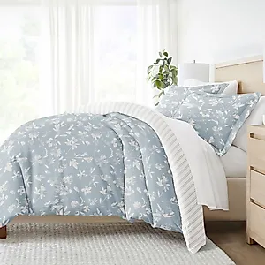 LINEN MARKET Duvet Cover Queen (Light Blue) - Experience Hotel-Like Comfort with Unparalleled Softness, Exquisite Prints & Solid Colors for a Dreamy Bedroom - Queen Duvet Cover Set with 2 Pillow Shams