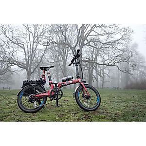 QUALISPORTS Volador Folding Electric Bike Lightweight 36V Removable LG Battery 350W Brushless Motor 7 Speed 20MPH Foldable Bicycle 20" Compact Portable Ebike UL 2849 Certified