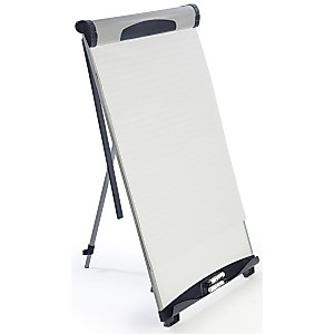 Displays2go Dry Erase Tripod Easel, 26" x 37" Magnetic White Board, Height Adjustable (AWBE24ST)