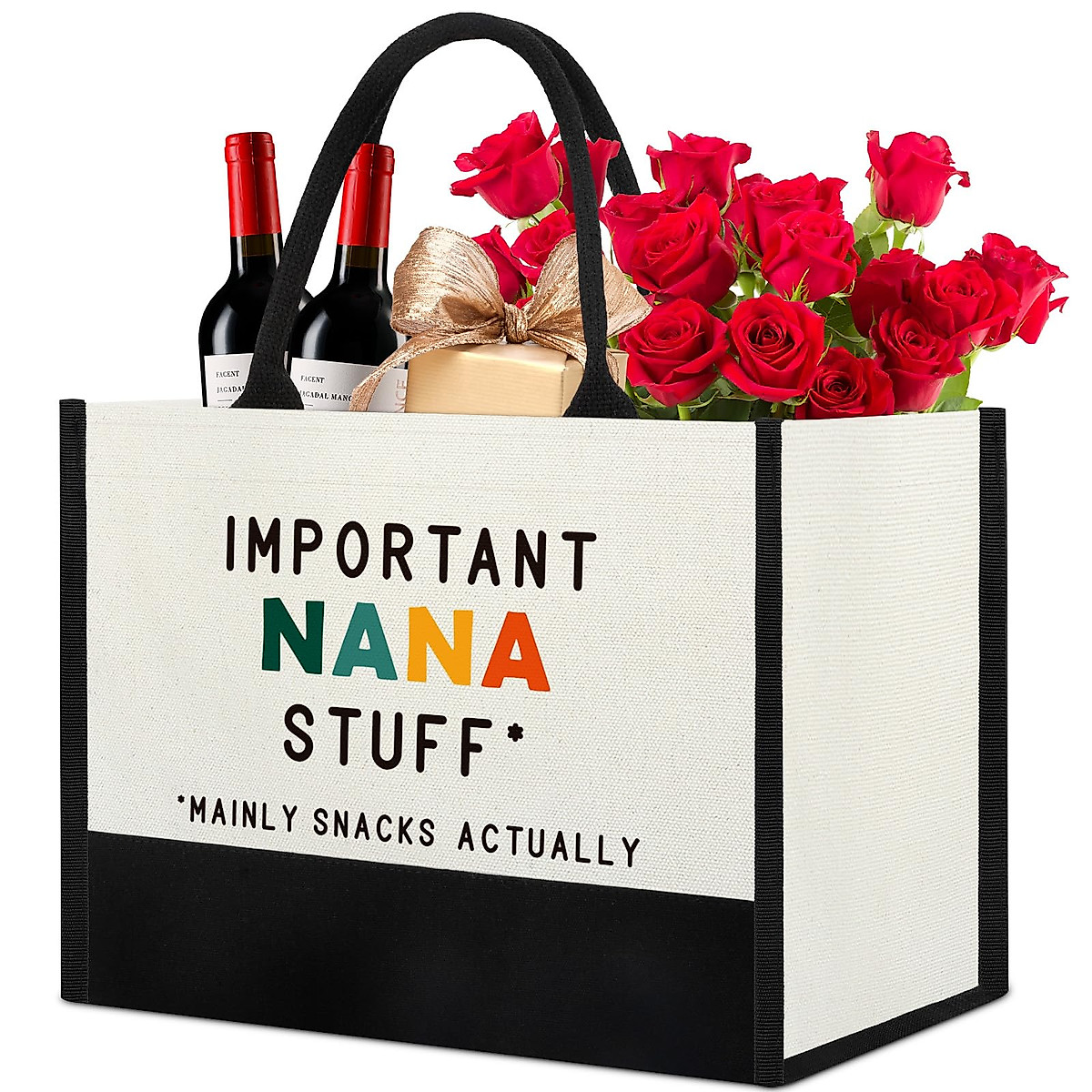 Xinezaa Nana Birthday Gifts from Grandkids, Mothers Day Gift for Nana, Nana Gifts for Grandma, Nana Christmas Gifts Ideas, Best Nana Ever Gifts, Unique Nana Tote Bag Gift